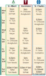Presider Schedule | St. Albert the Great